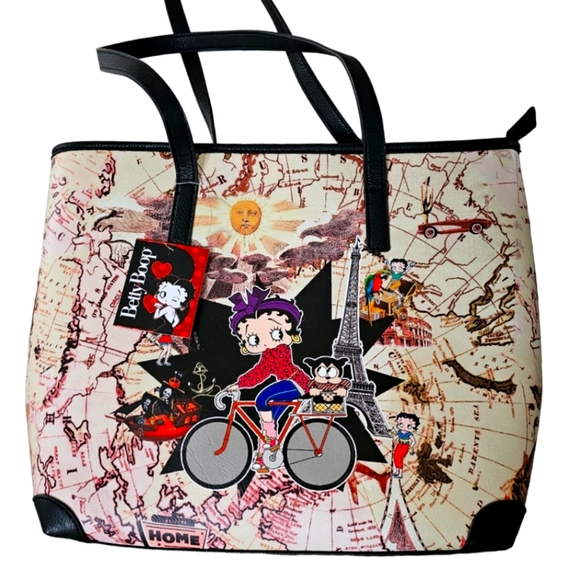 Bags | Betty Boop Bike World Tour Tote | Poshmark